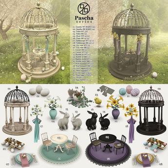 Second Life Marketplace - ROIRO - "Pascha" Color eggpack (T)